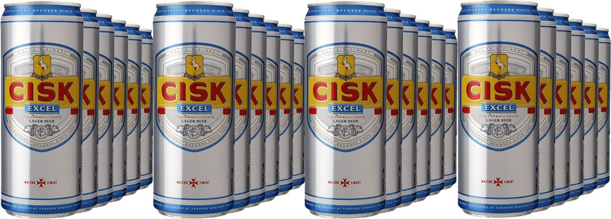 Cisk Excel low Carbohydrate beer 33cl x24 Includes €0.10 BCRS Deposit ...