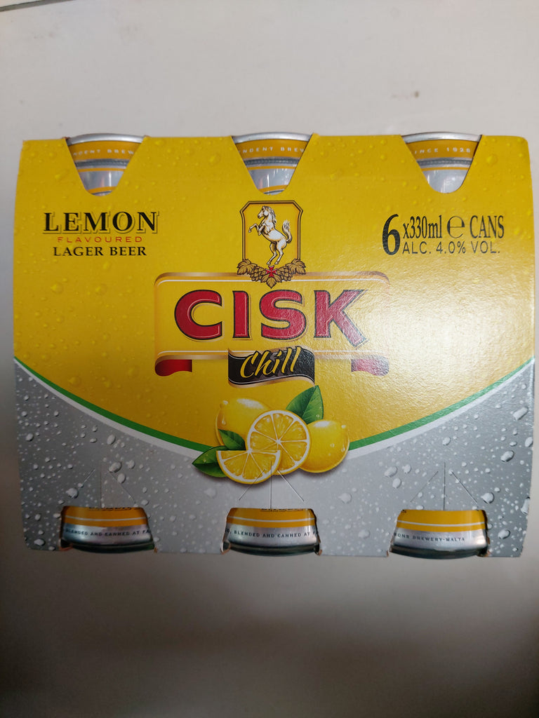 Cisk Chill Lemon x6 33ml Includes €0.10 BCRS Deposit – Galea Supermarket
